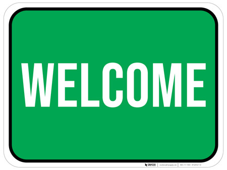 Welcome - Floor Sign