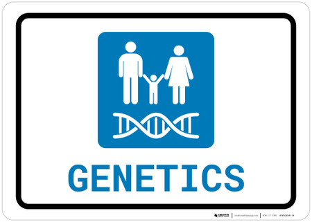 Genetics with Icon Landscape - Wall Sign