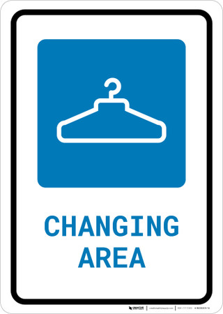 Changing Area with Icon Portrait - Wall Sign