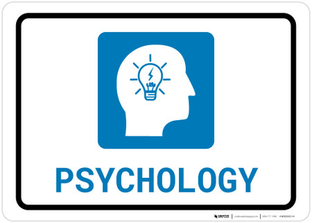 Psychology with Icon Landscape - Wall Sign