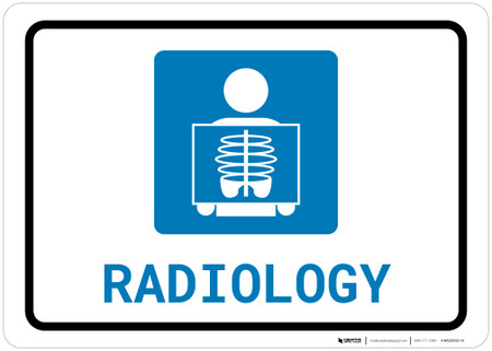 Radiology with Icon Landscape - Wall Sign