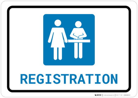 Registration with Icon Landscape - Wall Sign