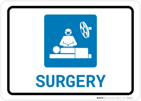 Surgery with Icon Landscape - Wall Sign