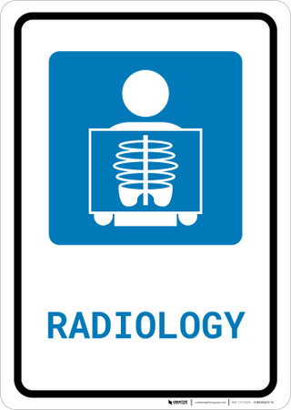 Radiology with Icon Portrait - Wall Sign