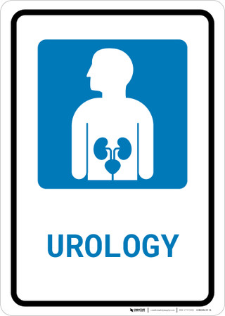 Urology with Icon Portrait - Wall Sign