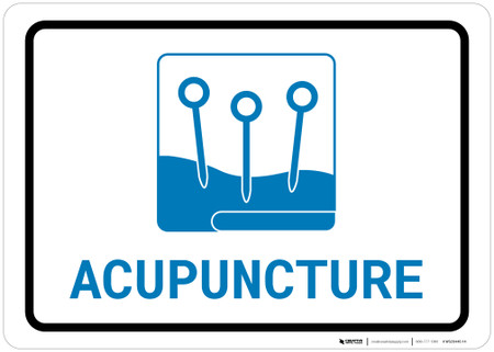 Acupuncture with Icon Landscape v2 - Wall Sign