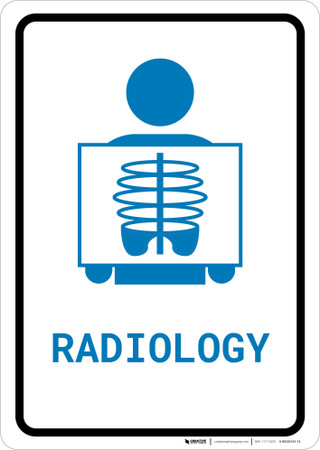 Radiology with Icon Portrait v2 - Wall Sign
