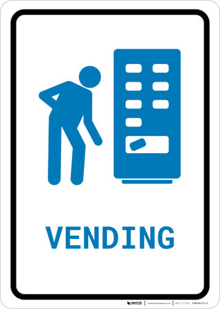 Vending Machine with Icon Portrait - Wall Sign