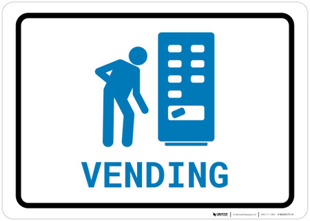 Vending Machine with Icon Landscape v2 - Wall Sign