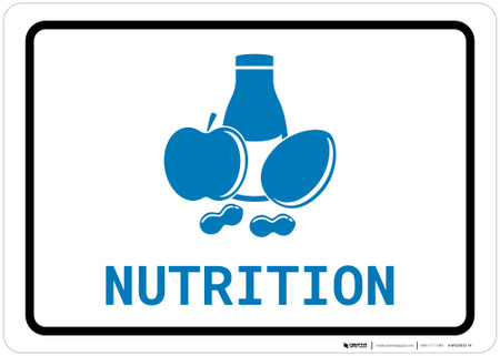 Nutrition with Icon Landscape v2 - Wall Sign