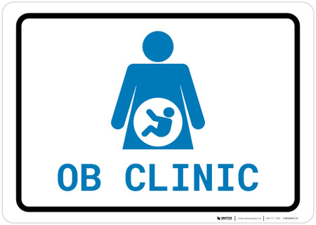 OB Clinic with Icon Landscape v2 - Wall Sign