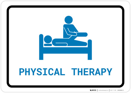 Physical Therapy with Icon Landscape v2 - Wall Sign
