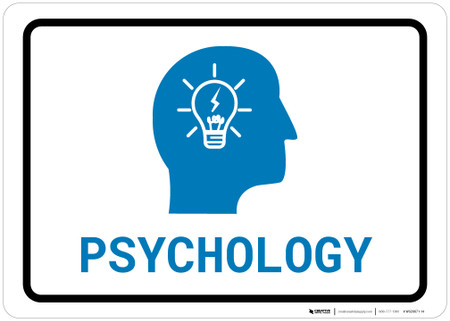 Psychology with Icon Landscape v2 - Wall Sign