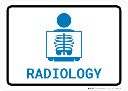 Radiology with Icon Landscape v2 - Wall Sign