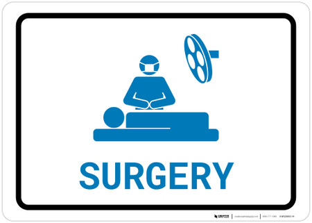Surgery with Icon Landscape v2 - Wall Sign