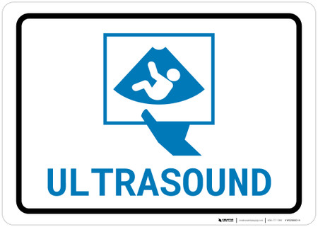 Ultrasound with Icon Landscape v2 - Wall Sign
