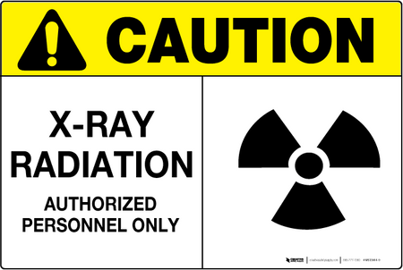 X-Ray Radiation - Wall Sign