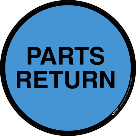 Parts Return - Floor Sign