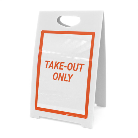 Take Out Only - A-Frame Sign | Creative Safety Supply