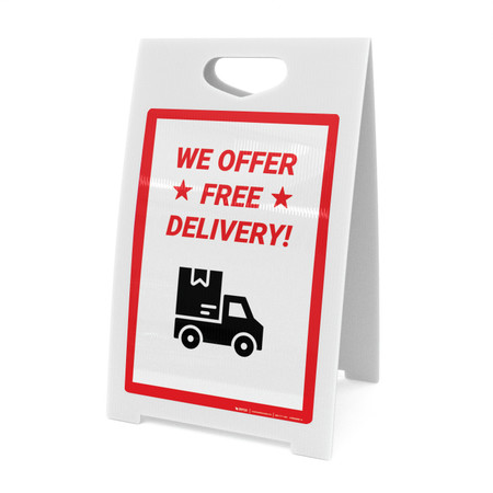 We Offer Free Delivery - A-Frame Sign