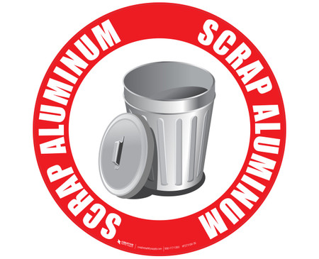 Scrap Aluminum - Floor Sign