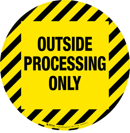Outside Processing Only - Floor Sign