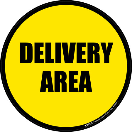 Delivery Area - Floor Sign