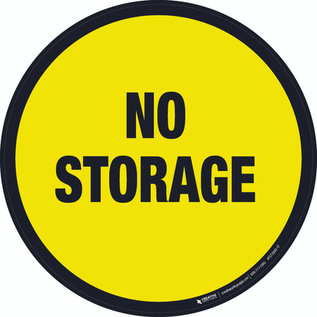 No Storage - Floor Sign