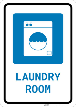Laundry Room with Icon Portrait - Wall Sign