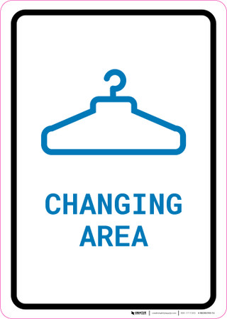 Changing Area with Icon Portrait v2 - Wall Sign