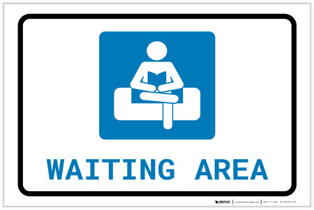 Waiting Area with Icon Landscape - Label