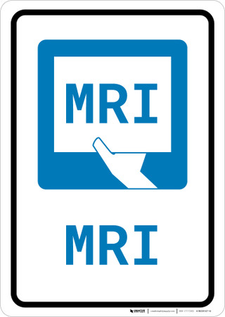 MRI with Icon Portrait - Wall Sign