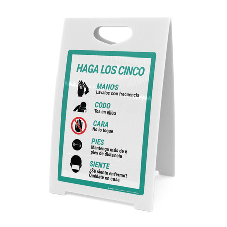 Do the Five Spanish - A-Frame Sign
