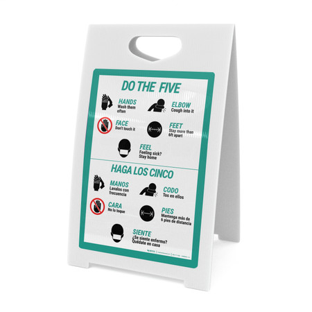 Do the Five Spanish Bilingual - A-Frame Sign