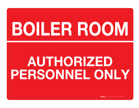 Boiler Room - Wall Sign | Creative Safety Supply