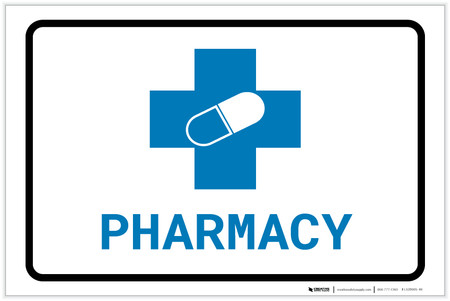 Pharmacy with Icon Landscape v2 - Label