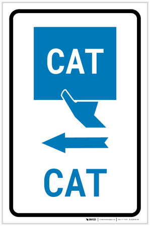 CAT Left Arrow with Icon Portrait v2 - Label