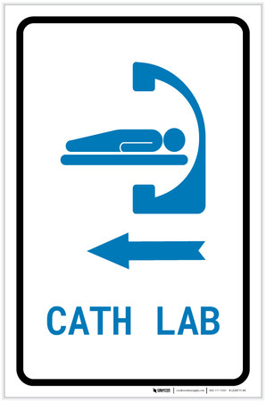 Cath Lab Left Arrow with Icon Portrait v2 - Label