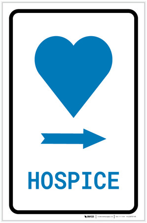 Hospice Right Arrow with Icon Portrait v2 - Label