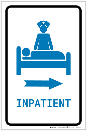 Inpatient Right Arrow with Icon Portrait v2 - Label