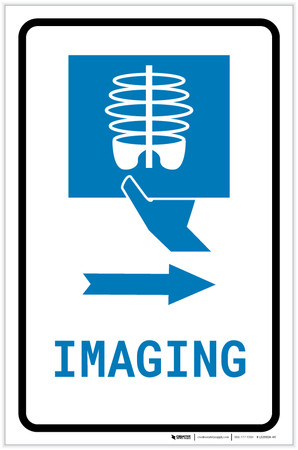 X-Ray Imaging Right Arrow with Icon Portrait v2 - Label