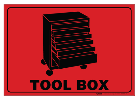 Tool Box – Floor Sign | Creative Safety Supply