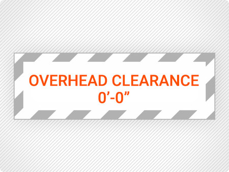 Custom Overhead Clearance Banner