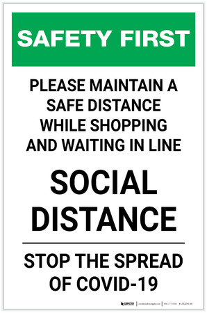 Safety First: Please Maintain Distance - Social Distance Portrait ...