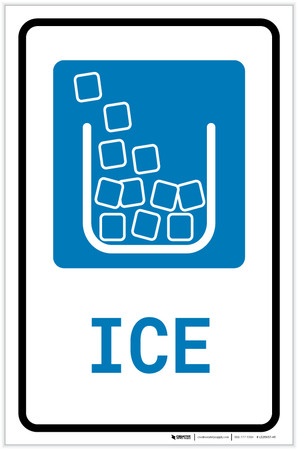Ice with Icon Portrait - Label