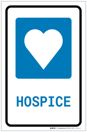 Hospice with Icon Portrait - Label