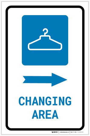 Changing Area Right Arrow with Icon Portrait - Label