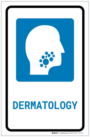 Dermatology with Icon Portrait - Label