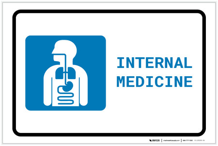 Internal Medicine with Icon Landscape - Label