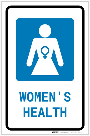 Women's Health with Icon Portrait - Label